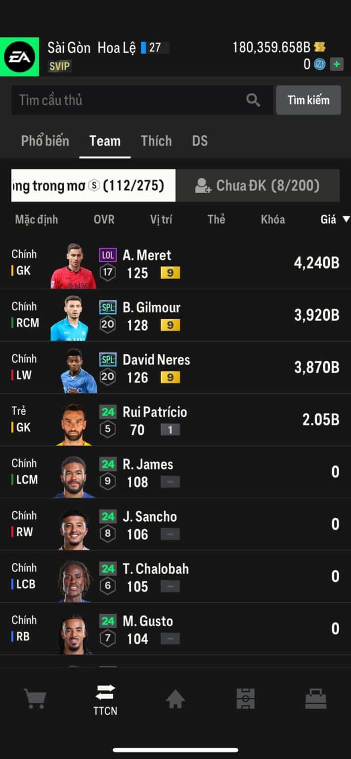 Acc FC Online Miễn Phí 2025 | Nick Fifa Mobile Nexon Hàn Quốc