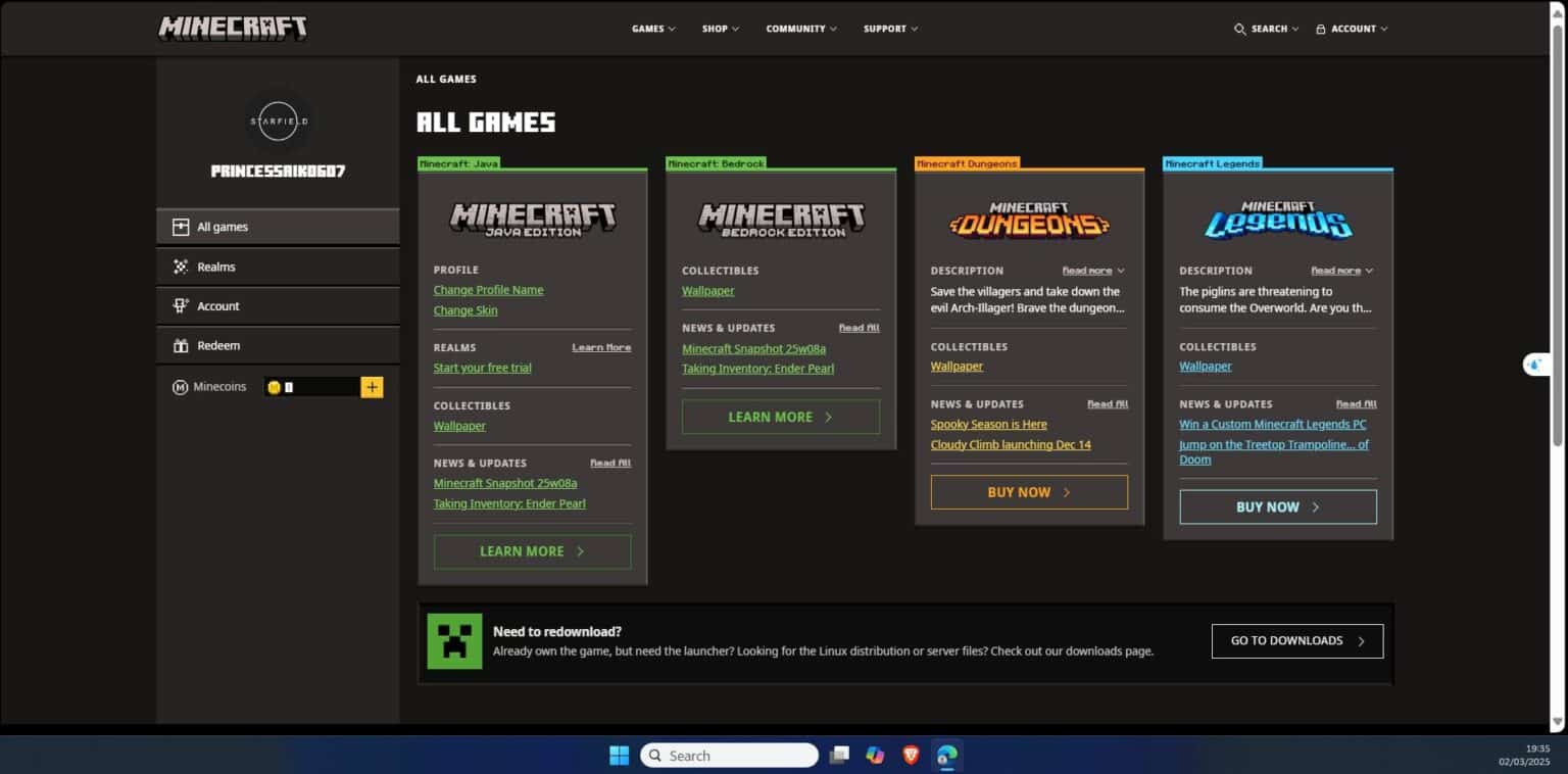 Shop Acc Minecraft Premium Giá Rẻ, Uy Tín 20k 50k (2026)