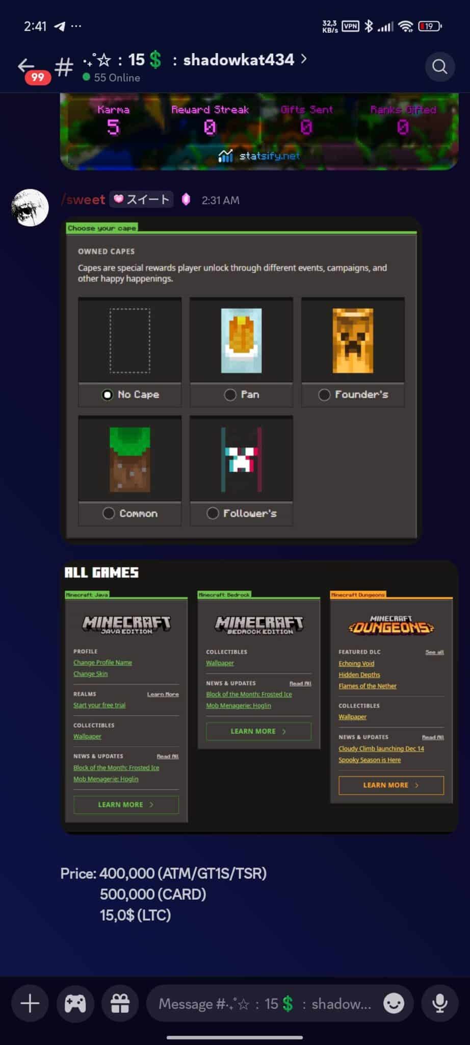 Acc Minecraft Free 2025 - Share Acc Premium, Pre Miễn Phí