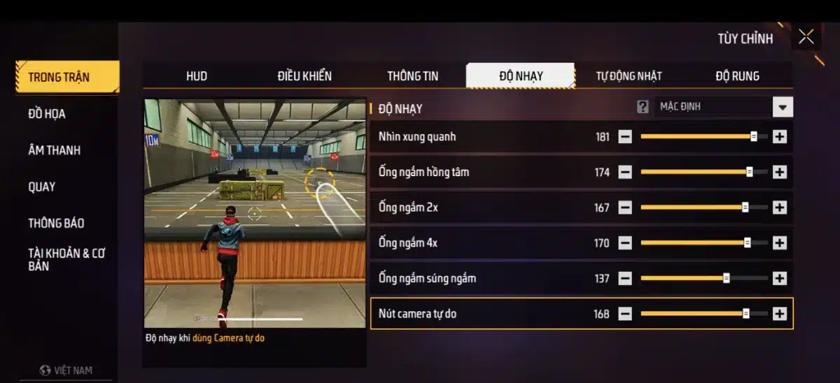 Độ Nhạy FF Headshot OB53 - App Full Đỏ & Cách Chỉnh Kéo Tâm