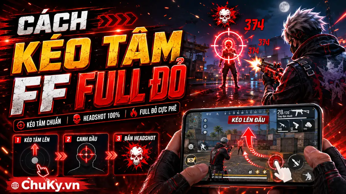 Cách Kéo Tâm FF Full Đỏ OB53 - App Hỗ Trợ Android, iOS